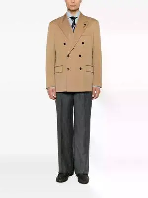 LARDINI Double-breasted Peak-lapel Blazer