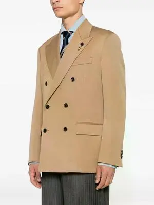 LARDINI Double-breasted Peak-lapel Blazer