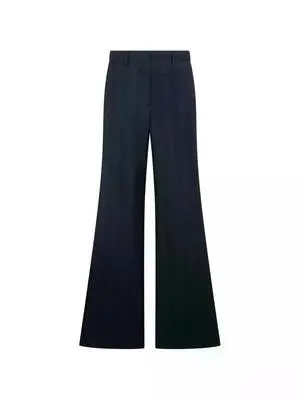 BLAZÉ MILANO Lundy Check-pattern Wide-leg Trousers - Blue