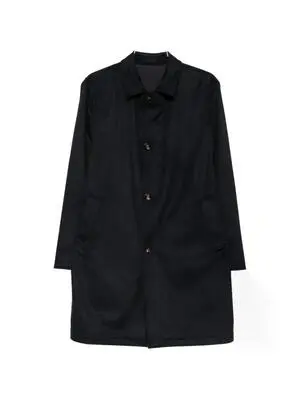 KIRED Cashmere Button-down Coat - Blue