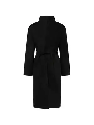 Max Mara Belted Cashmere Coat - Black