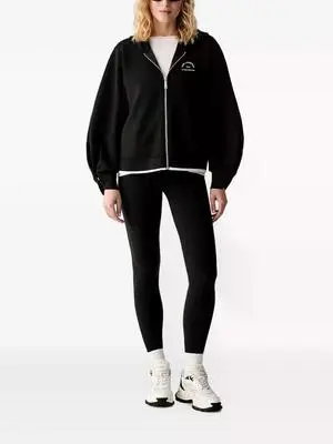 Karl Lagerfeld Rue St-guillaume Zip-up Hoodie - Black