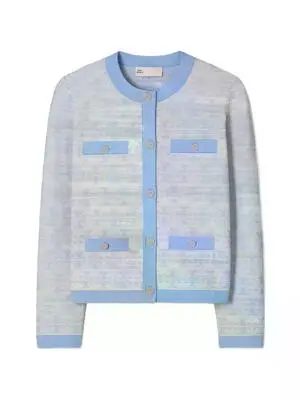 Tory Burch Kendra Monogram-pattern Cardigan