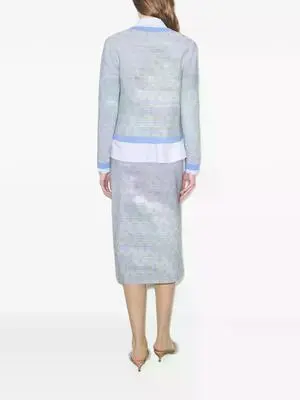 Tory Burch Kendra Monogram-pattern Cardigan