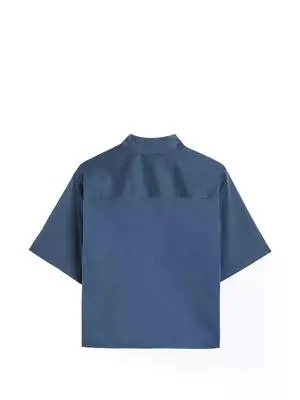 JIL SANDER Short Sleeve Pleated Shirt