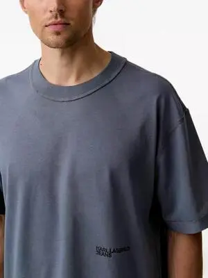 Karl Lagerfeld Logo-print Drop-shoulder T-shirt