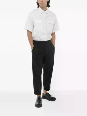 Neil Barrett Elasticated-waistband Turn-up Trousers