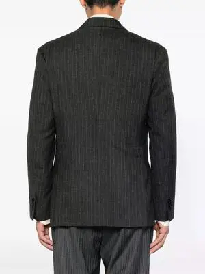 LARDINI Pinstripe-pattern Double-breasted Blazer