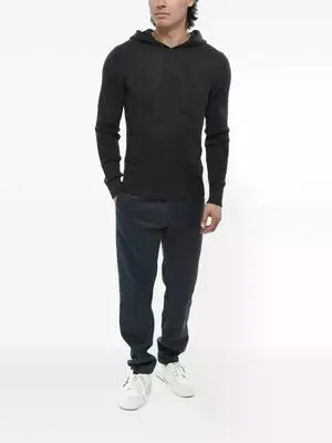 PAOLO PECORA Ribbed Knit Hoodie