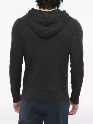 PAOLO PECORA Ribbed Knit Hoodie