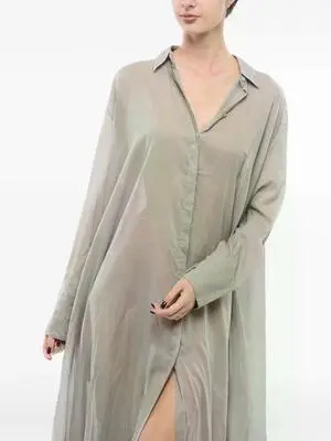 SUPER BLOND Flared Chemisier Maxi Dress