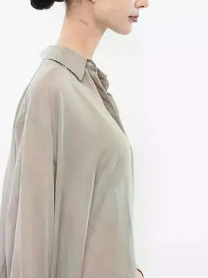 SUPER BLOND Flared Chemisier Maxi Dress