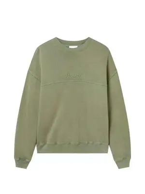 Axel Arigato Gens Logo-embroidered Washed Sweater - Green