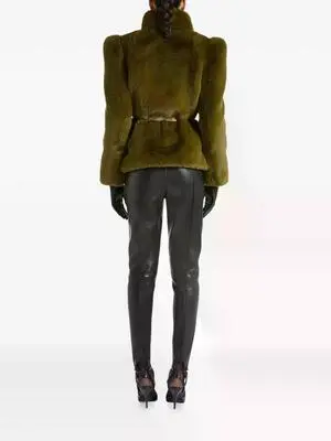 Balmain Lambskin Trousers With Stirrup Detail