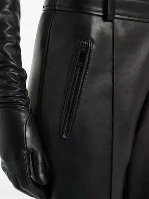 Balmain Lambskin Trousers With Stirrup Detail
