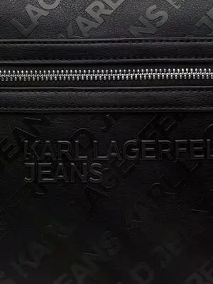 Karl Lagerfeld All-over Logo Embossed Backpack