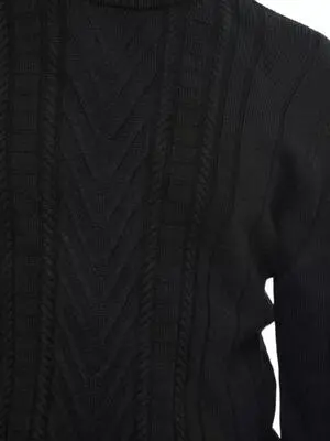 PAOLO PECORA Cable-knit Wool Turtleneck Sweater