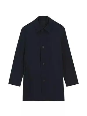 BOSS Button-up Collared Coat - Blue