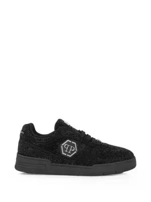 Philipp Plein Embellished Low-top Sneakers - Black