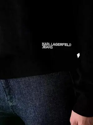 Karl Lagerfeld Polo-collar Sweater With Embroidered Logo