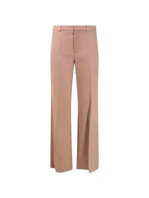 Chloé Pressed-crease Wide-leg Trousers - Neutrals