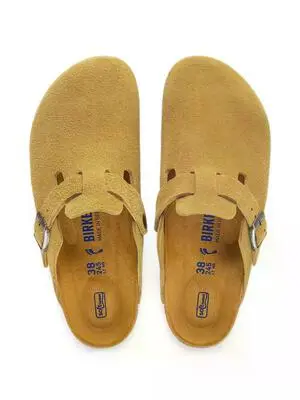 BIRKENSTOCK Suede Buckle-fastening Mules - Brown