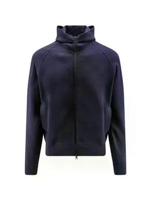 Stone Island Logo-patch Zip-up Hoodie - Blue