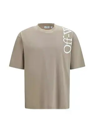 Off-White Vertical Bookish Logo-print T-shirt - Neutrals