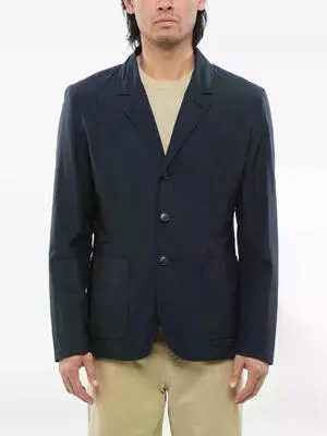 Woolrich Single-breasted Patch-pocket Blazer - Blue