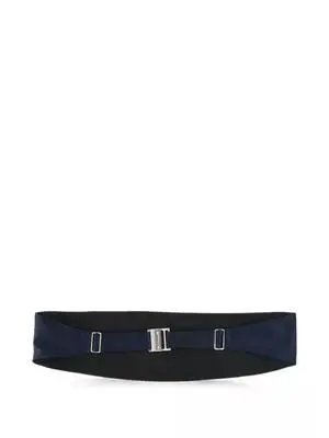 Corneliani Pleated Satin Cummerbund - Blue