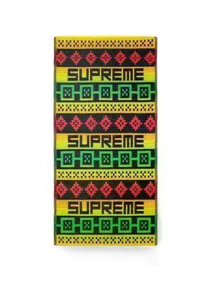 Supreme Sosenap Logo-print Woven Mat - Black