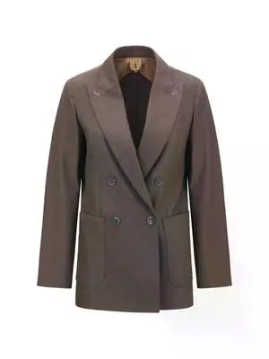 Max Mara Double-breasted Peak-lapels Jacket - Brown