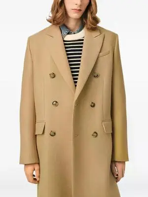 AMI Paris Double Breasted Wool Coat