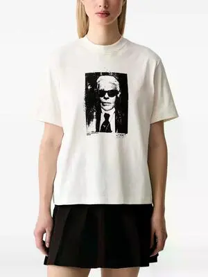 Karl Lagerfeld Graphic Print Cotton T-shirt