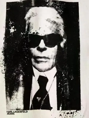 Karl Lagerfeld Graphic Print Cotton T-shirt