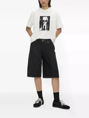 Karl Lagerfeld Graphic Print Cotton T-shirt - White