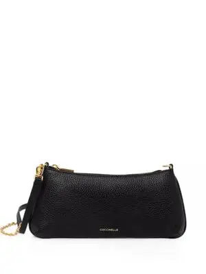 COCCINELLE Mini C-me Logo-print Chain-link Crossbody Bag - Black