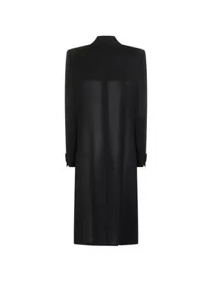 TOM FORD Double-breasted Peak-lapel Coat - Black