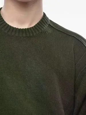 PAOLO PECORA Long-sleeve Crew Neck Sweater - Green