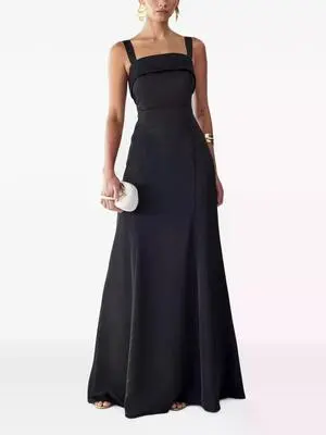 WILLA Square-neck Panelled Maxi Dress