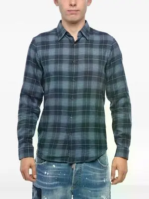 Theory Plaid-pattern Shirt - Blue