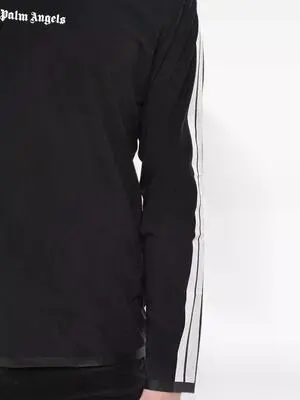 Palm Angels Logo-print Side-stripe T-shirt