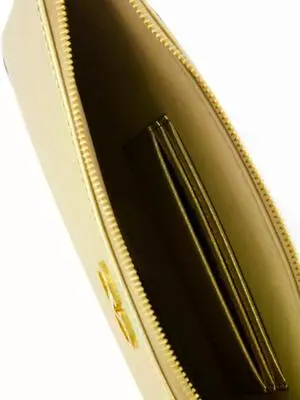 Valentino Garavani Vlogo Signature Crystal-embellished Clutch Bag - Gold