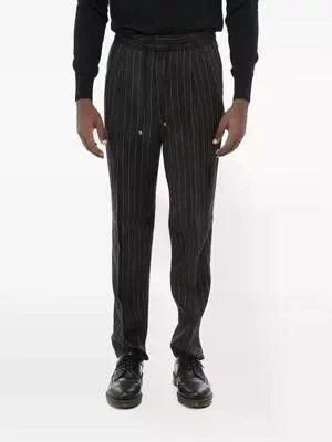 Brunello Cucinelli Pinstriped Trousers - Black