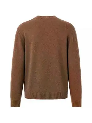 ROBERTO COLLINA Crew-neck Knitted Sweater - Brown