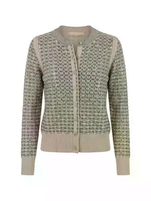Ermanno Scervino Sequin-embellished Long-sleeve Cardigan - Neutrals