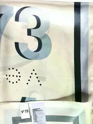 V°73 Logo-print Silk Scarf