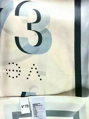 V°73 Logo-print Silk Scarf