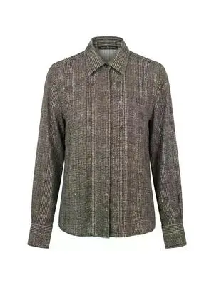 Ermanno Scervino Prince Of Wales-check Long-sleeve Shirt - Grey