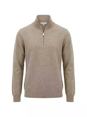 Malo Half-zip Cashmere Sweater - Neutrals